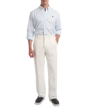 AMI Paris Straight Trousers - Blanc Creme