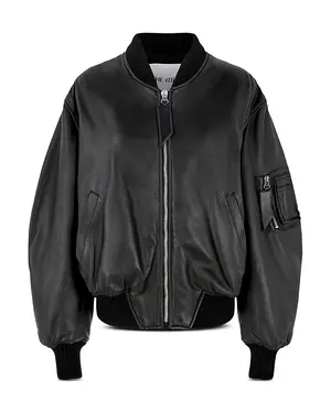 Women's Premium Pleather Bomber Jackets