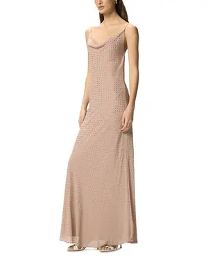 Pinko Farro Georgette Slip Dress