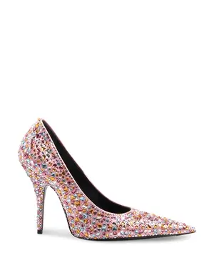 Balenciaga Embellished Pointed Pumps