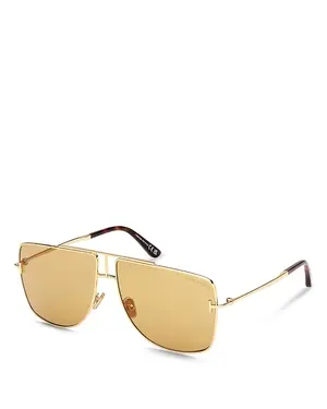 TOM FORD Navigator Sunglasses 59mm - Gold/brown