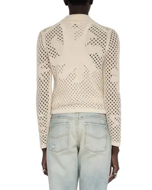 Zadig&Voltaire Voltyz Crochet Cardigan - Ecru