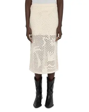 Zadig&Voltaire Soly Colin Midi Skirt - Ecru