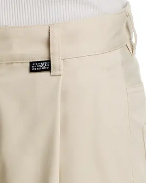 MAISON MARGIELA Cotton Twill Wide Leg Trousers