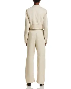 MAISON MARGIELA Cotton Twill Wide Leg Trousers