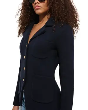 ALEX MILL Sweater Jacket - Navy