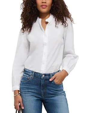 ALEX MILL Chantilly Ruffled Cotton Shirt