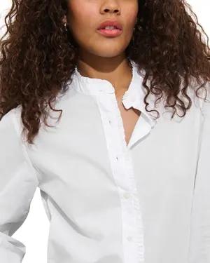 ALEX MILL Chantilly Ruffled Cotton Shirt