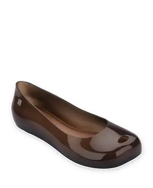 Melissa Ultragirl Futura Ballerinas - Clear Brown