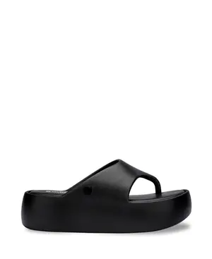 Melissa Free Thong Platform Sandals - Black