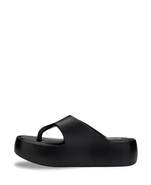 Melissa Free Thong Platform Sandals - Black