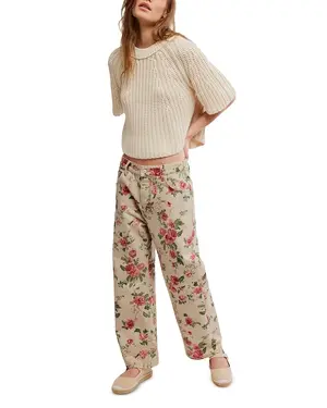 Free People Amy Sweater Tee Knit Top - Ivory