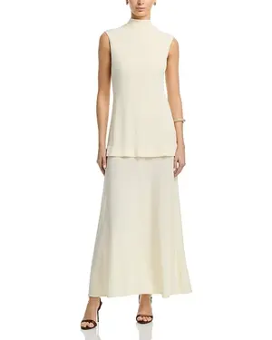 JIL SANDER Double Layer Midi Dress - Chalk