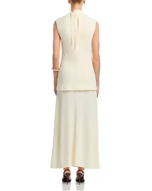 JIL SANDER Double Layer Midi Dress - Chalk