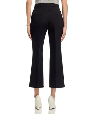 JIL SANDER Wool Cropped Flare Tailored Pants
