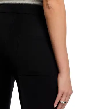 JIL SANDER Wool Cropped Flare Tailored Pants