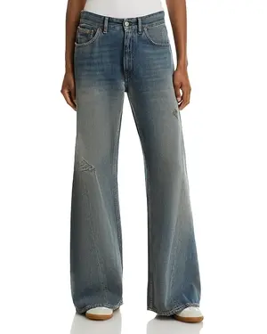 MAISON MARGIELA Low Rise Wide Jeans