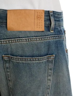 MAISON MARGIELA Low Rise Wide Jeans