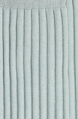 Canali Ribbed Cotton Dress Socks - Green
