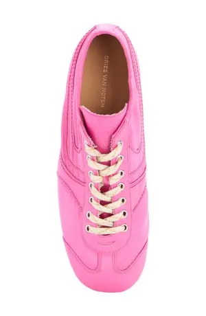 Dries Van Noten Slim Satin Sneakers - 304 Fuschia