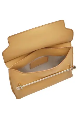 Strathberry Mini Stylist Leather Crossbody Bag - Brulee