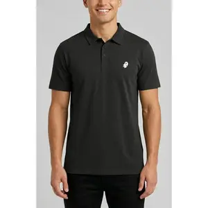 DALIX Ghost Midweight Short Sleeve Polo Shirt - Charcoal