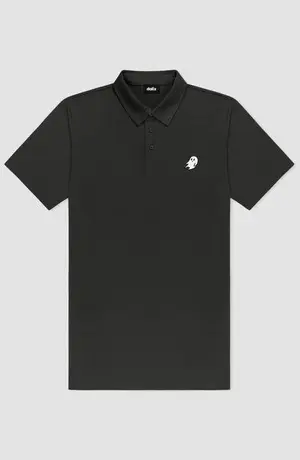 DALIX Ghost Midweight Short Sleeve Polo Shirt - Charcoal