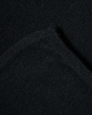 MONTICELLI CASHMERE Cashmere Long Poncho - Black