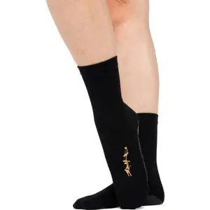 AREBESK Birdie Gripper Crew Socks - Black