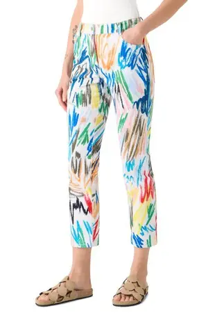 Akris Maru Scribble Print Ankle Jeans