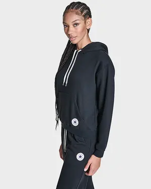 CONVERSE Chuck Taylor Patch French Terry Pullover Hoodie - Converse Black