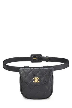 Chanel Quilted Caviar Leather Belt Bag