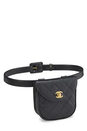 Chanel Quilted Caviar Leather Belt Bag