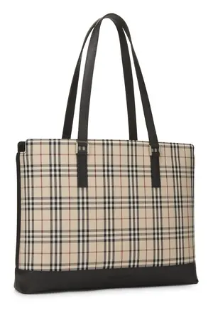 Burberry House Check Jacquard Zip Tote