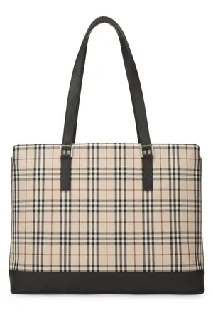 Burberry House Check Jacquard Zip Tote