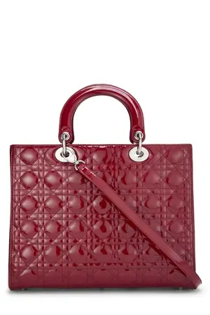 Dior Cannage Quilted Lady - Red