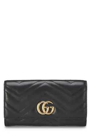 Gucci Gg Marmont Continental Wallet - Black