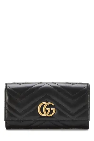 Gucci Gg Marmont Continental Wallet - Black