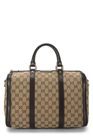 Gucci Original Gg Boston Handbag - Brown