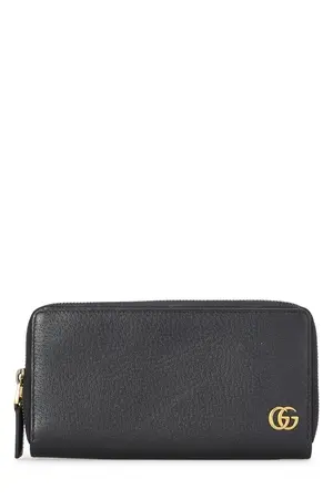 Gucci Gg Marmont Zip Wallet - Black