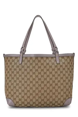 Gucci Gg Canvas Craft Tote - Beige