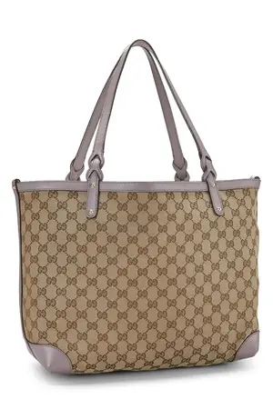Gucci Gg Canvas Craft Tote - Beige