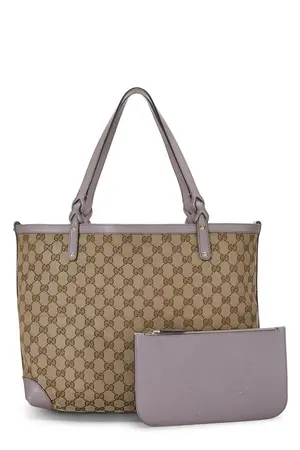 Gucci Gg Canvas Craft Tote - Beige