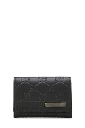 Gucci Ssima Compact Wallet - Black