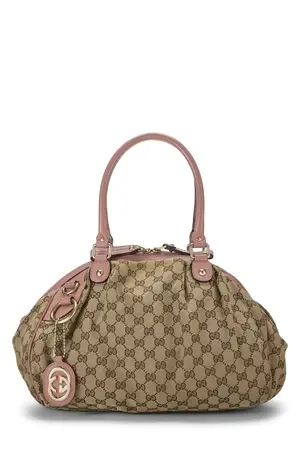 Gucci Original Gg Sukey Boston Handbag - Beige