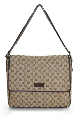 Gucci Original Gg Canvas Web Flap Messenger