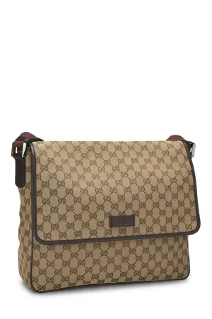 Gucci Original Gg Canvas Web Flap Messenger