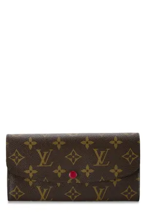 LOUIS VUITTON Monogram Canvas Emilie Wallet - Red