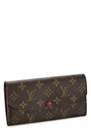 LOUIS VUITTON Monogram Canvas Emilie Wallet - Red