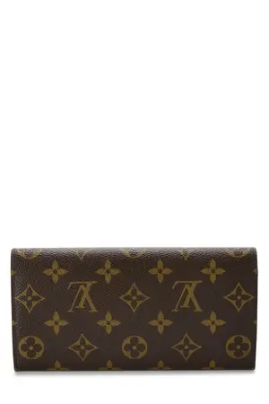 LOUIS VUITTON Monogram Canvas Emilie Wallet - Red